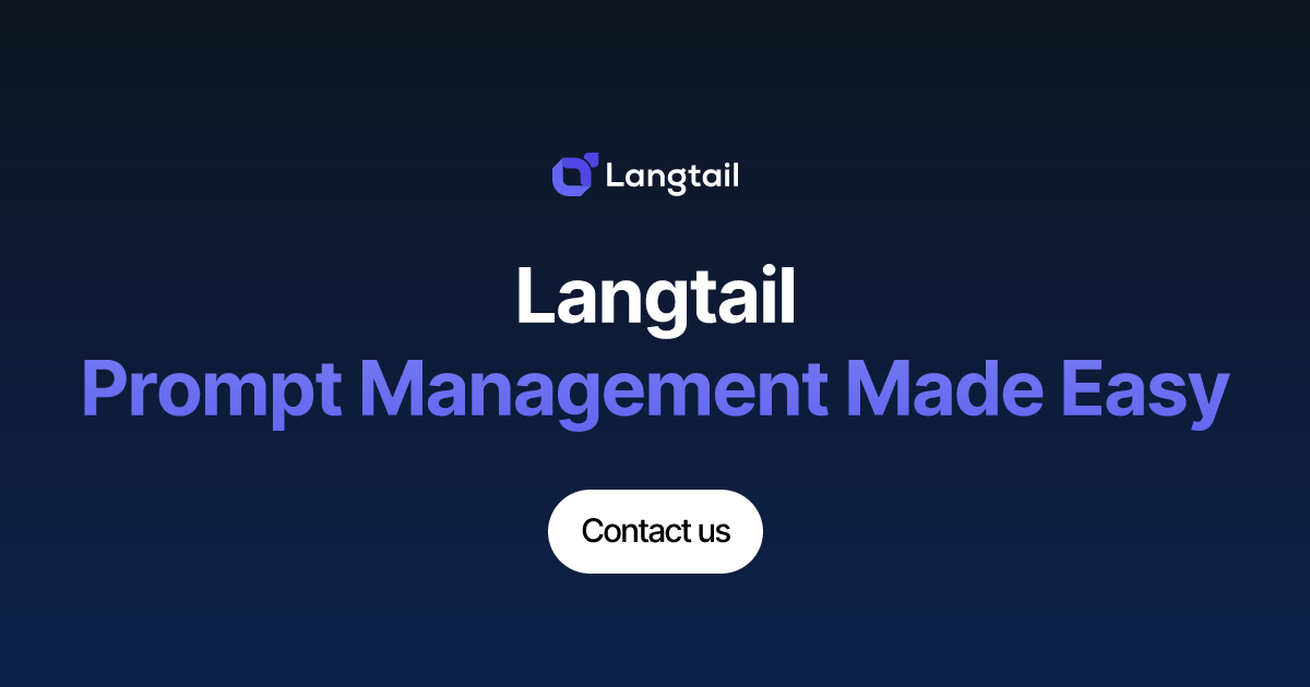 Langtail - The Best Prompt Management Platform for Product Teams | AI Prompt Engineering Made Easy